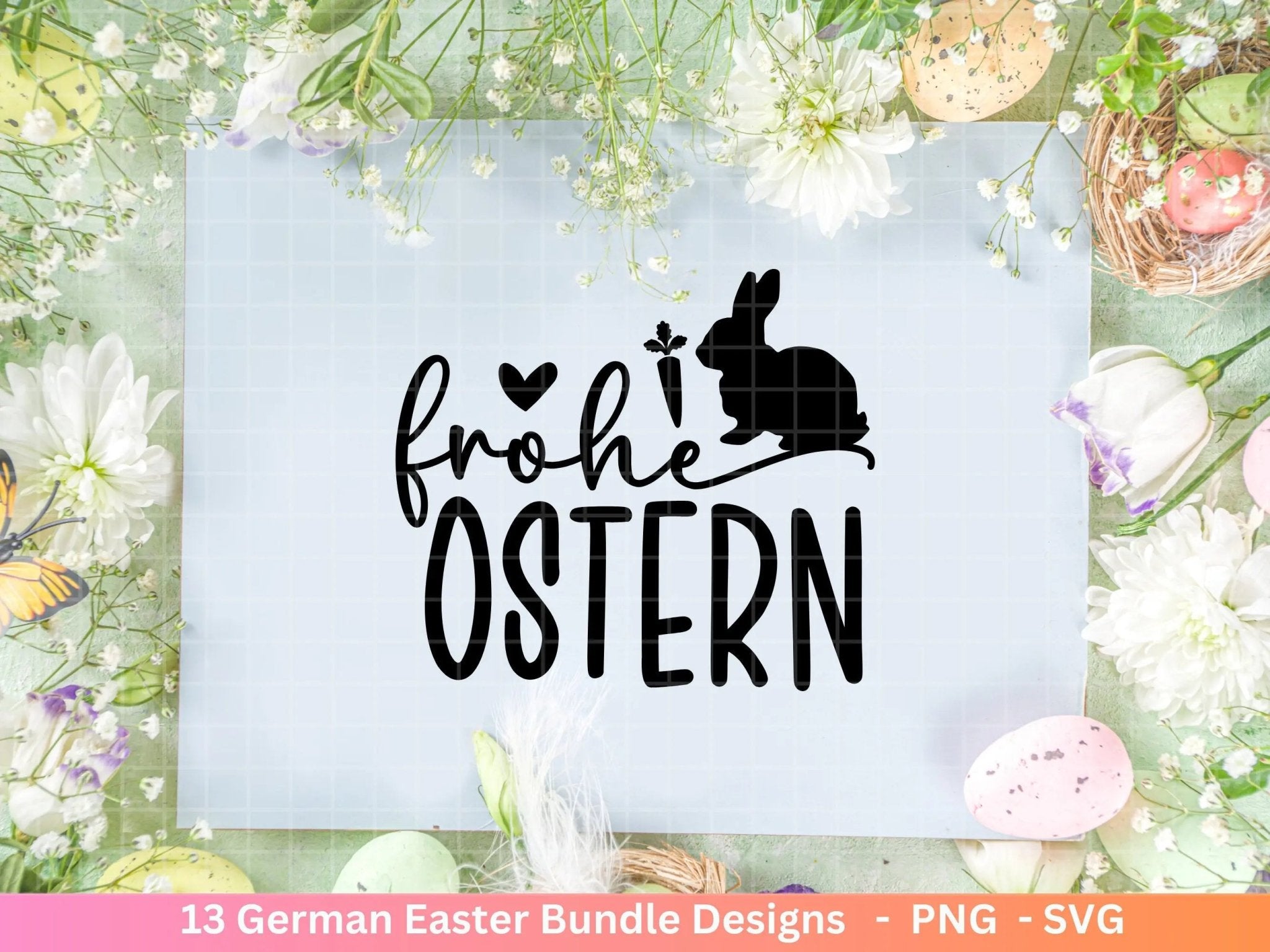 Deutsche Ostern Plotterdatei Bundle SVG kaufen