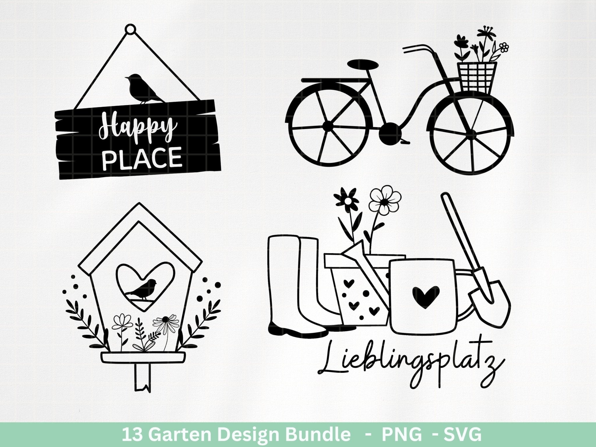 Plotterdatei Garten Frühling online kaufen