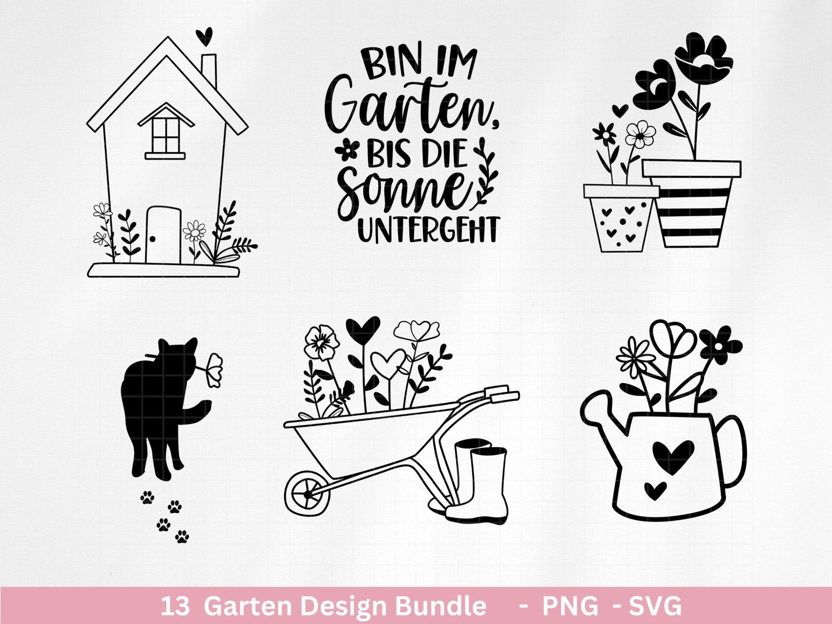 Plotterdatei Garten Frühling Schubkarre online kaufen