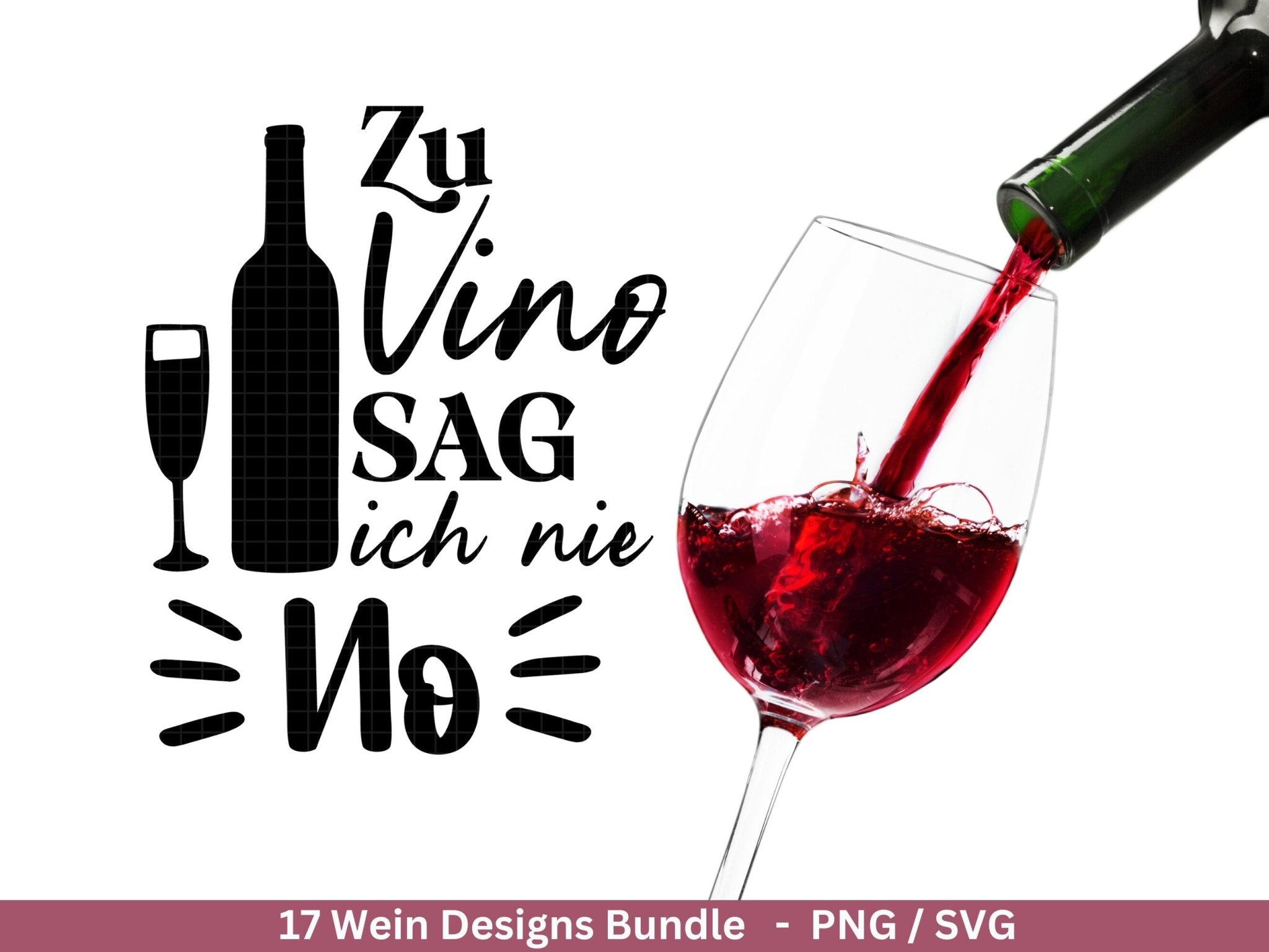 Deutsche Plotterdatei Wein Sprüche Bundle kaufen