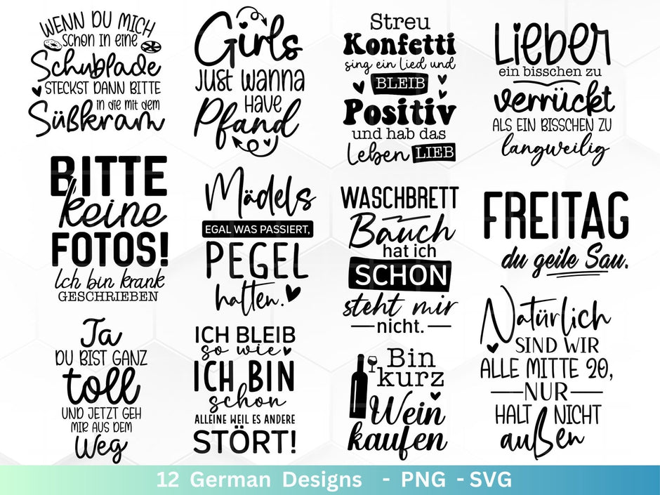 Deutsche Sprüche Plotterdateien online kaufen