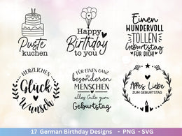 Plotterdatei Geburtstag Herzlichen Glückwunsch online kaufen