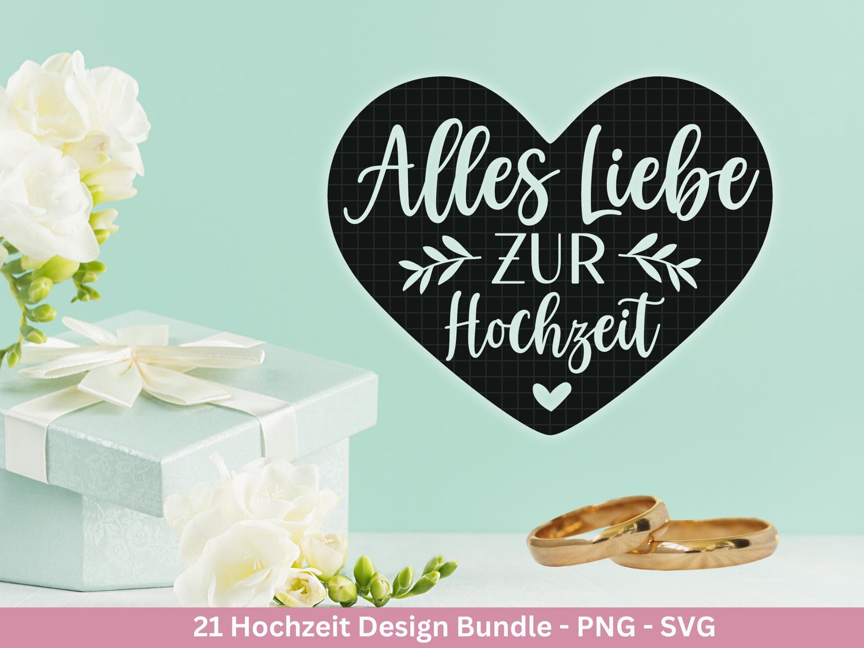 Hochzeit Plotterdatei - Laserdatei Hochzeit SVG kaufen