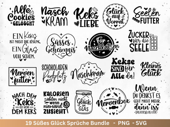 Keks Sprüche SVG für Keksdosen & Geschenkideen