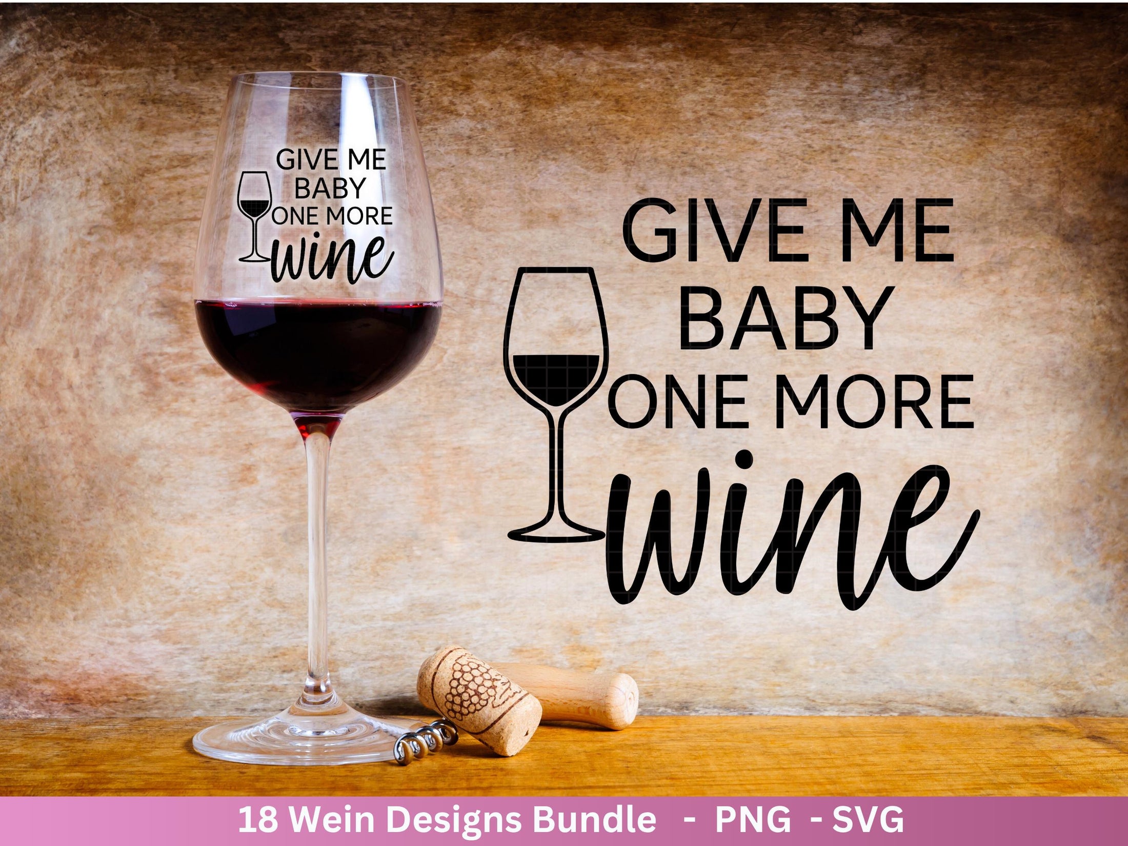Wein Sprüche SVG Bundle – Lustige Plotterdatei Deutsch