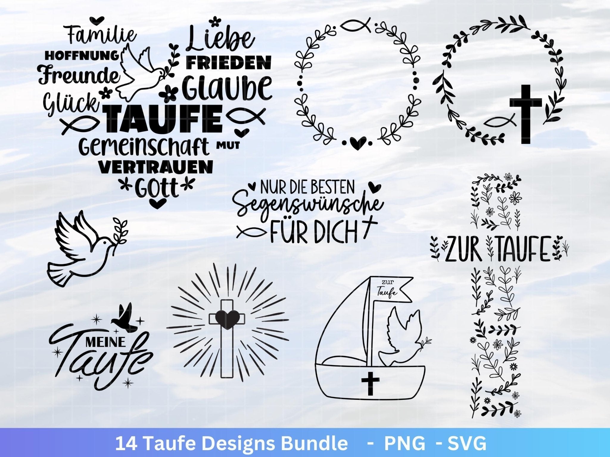 Plotterdatei Taufe für Taufgeschenke kaufen