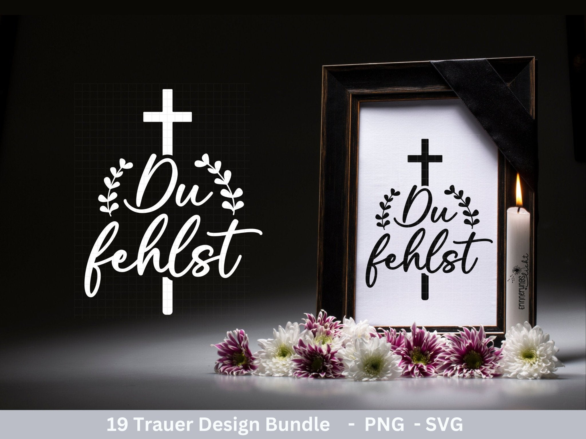 Plotterdatei Trauer Kerzen Sprüche online kaufen
