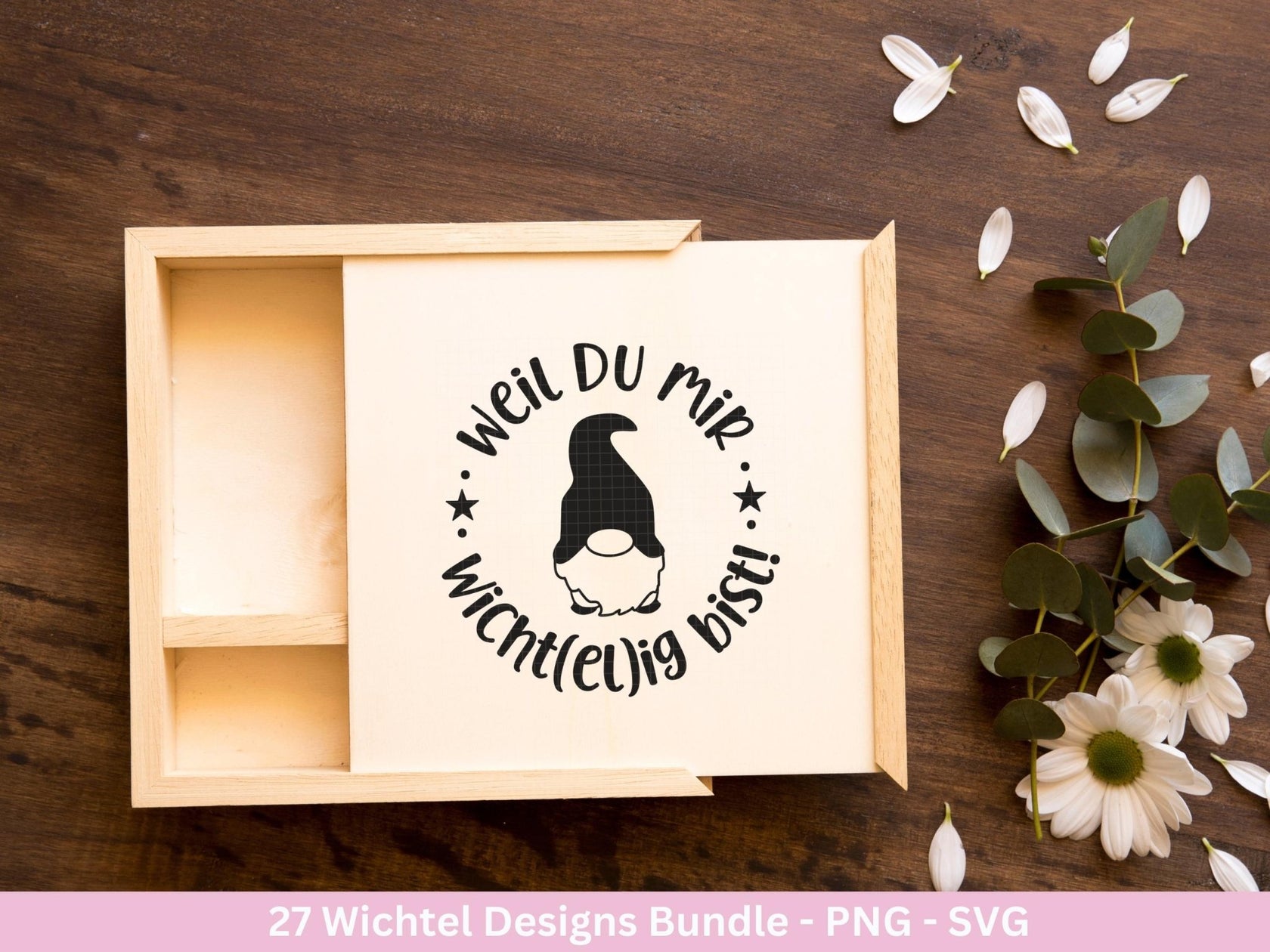 Wichtel Plotterdatei Du bist mir Wichtelig Geschenk kaufen